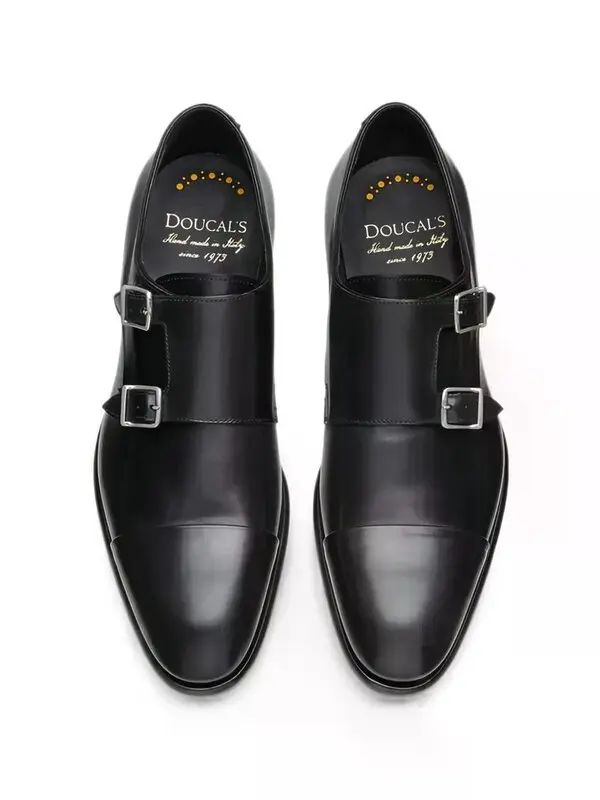 DOUCAL'S Double-buckle Monk Shoes