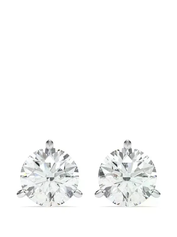 DIAMOND ESSENTIALS Diamond Stud Earrings - Silver