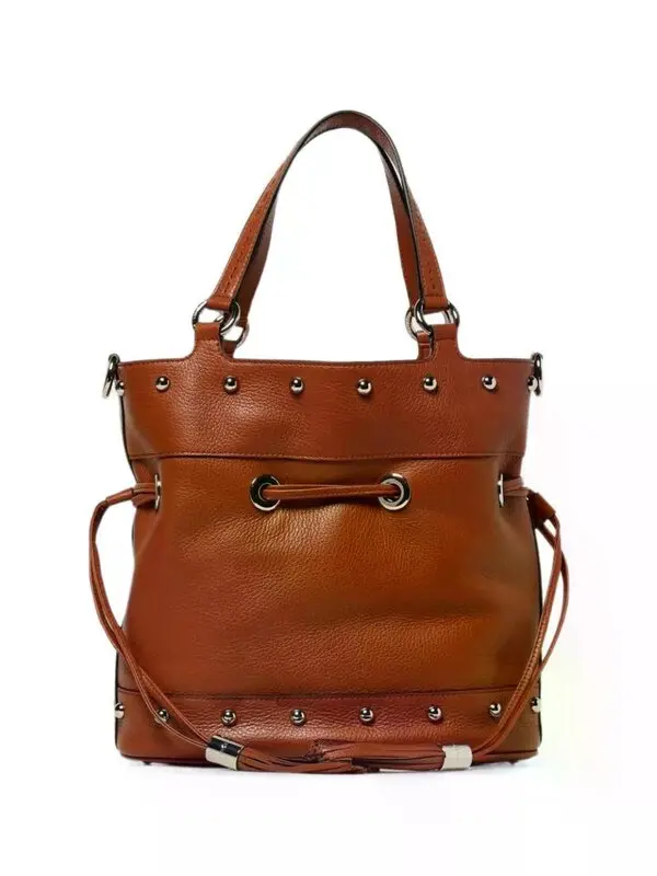 LANCEL Stud-embellished Tassel-detail Bucket Bag