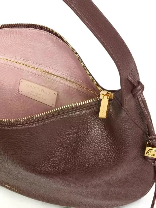 COCCINELLE Medium Thess Leather Shoulder Bag - Brown