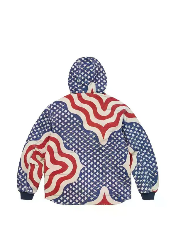 Supreme Flag-print Quilted Jacket
