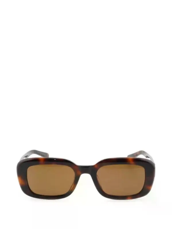 Saint Laurent Rectangle-frame Sunglasses - Brown