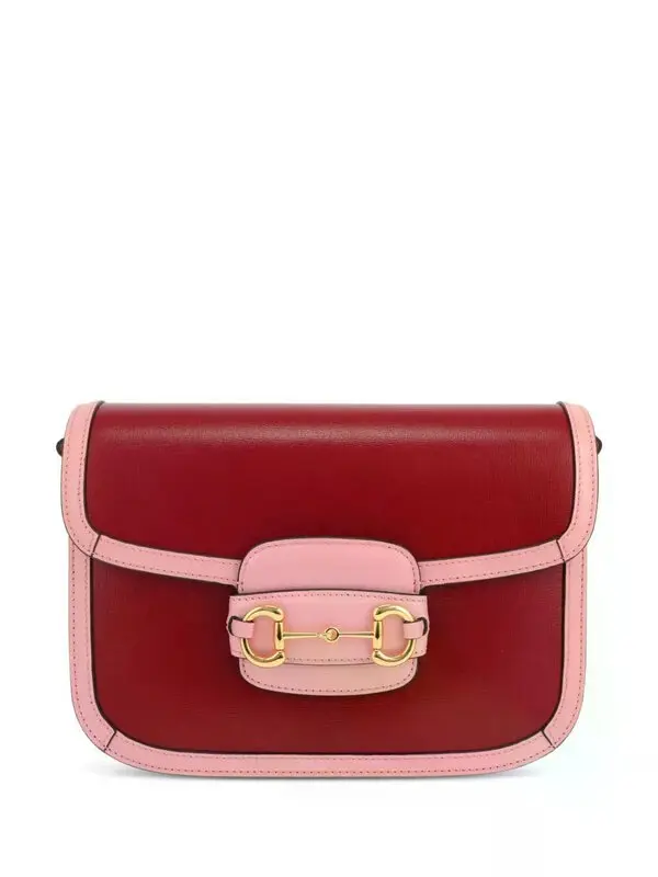 Gucci 1955 Horsebit Shoulder Bag - Red