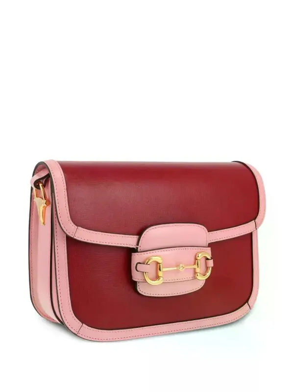 Gucci 1955 Horsebit Shoulder Bag - Red