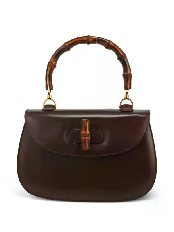 Gucci 1990s Bamboo Top-handle Shoulder Bag - Brown