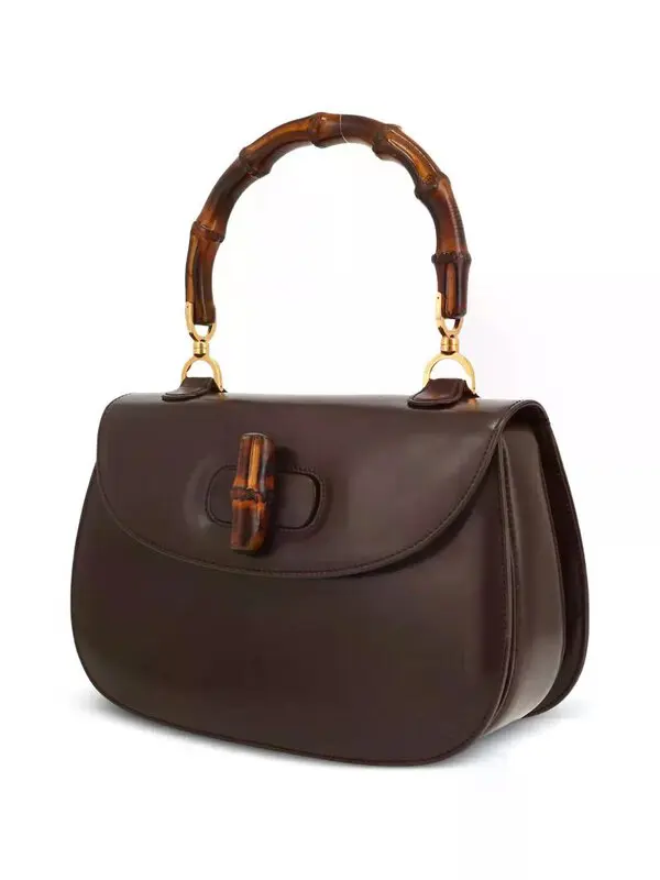 Gucci 1990s Bamboo Top-handle Shoulder Bag - Brown