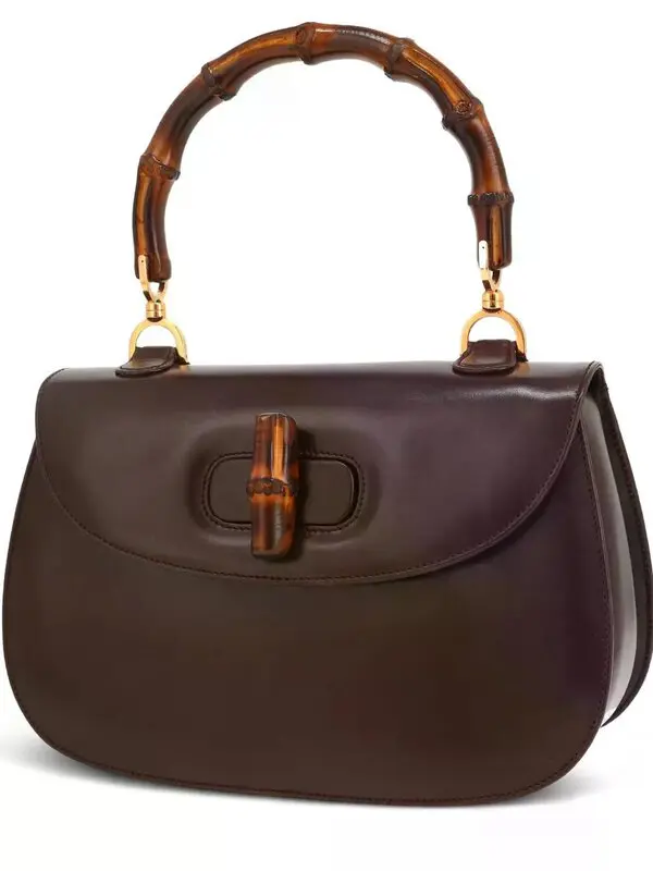 Gucci 1990s Bamboo Top-handle Shoulder Bag - Brown