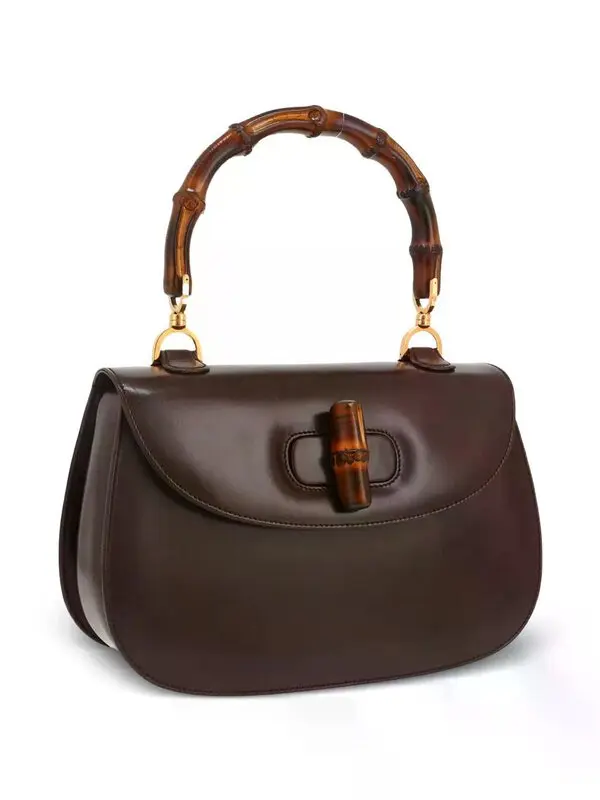 Gucci 1990s Bamboo Top-handle Shoulder Bag - Brown
