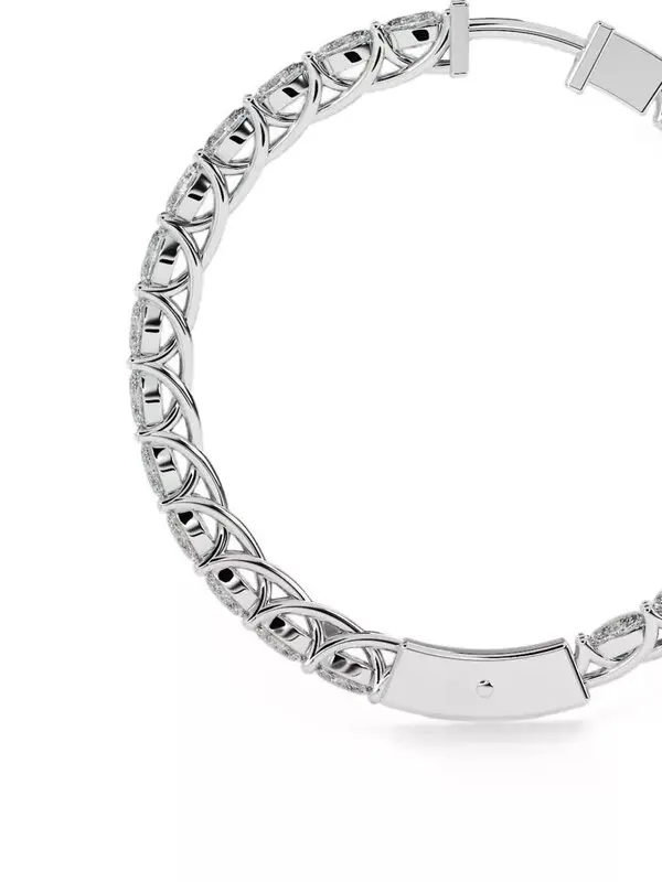 DIAMOND ESSENTIALS Lab-grown Diamond Hoop Earrings