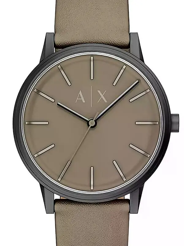 Armani Exchange Cayde Leather-strap 42mm Watch