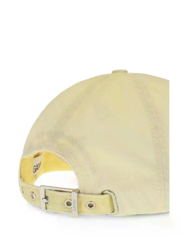 GANNI Logo Baseball Cap - Yellow
