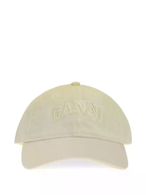 GANNI Logo Baseball Cap - Yellow
