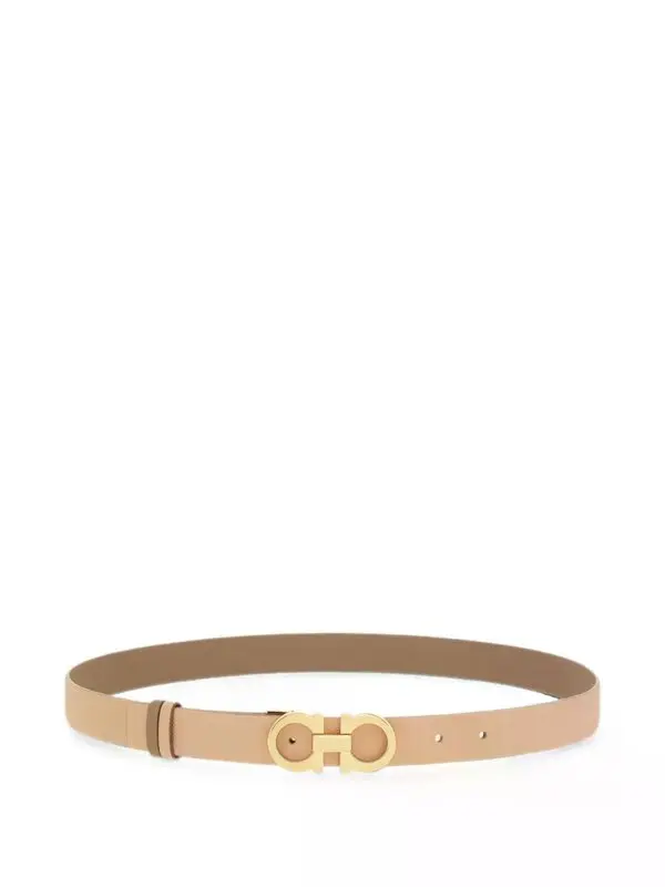 FERRAGAMO Gancini Reversible And Adjustable Belt - Neutrals
