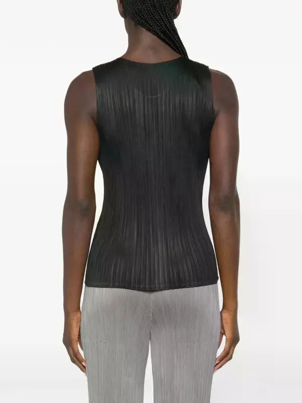 Issey Miyake Sleeveless Plissé Top