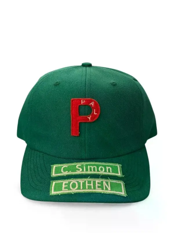 PALY Logo-patch Twill Baseball Cap - Green
