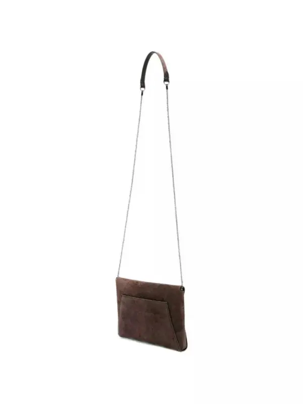 Brunello Cucinelli Suede Chain-link Cross Body Bag