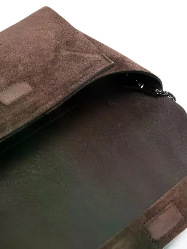 Brunello Cucinelli Suede Cross Body Bag - Brown