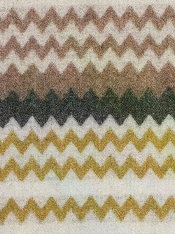 Missoni Humbert Zigzag-pattern Fringed Throw