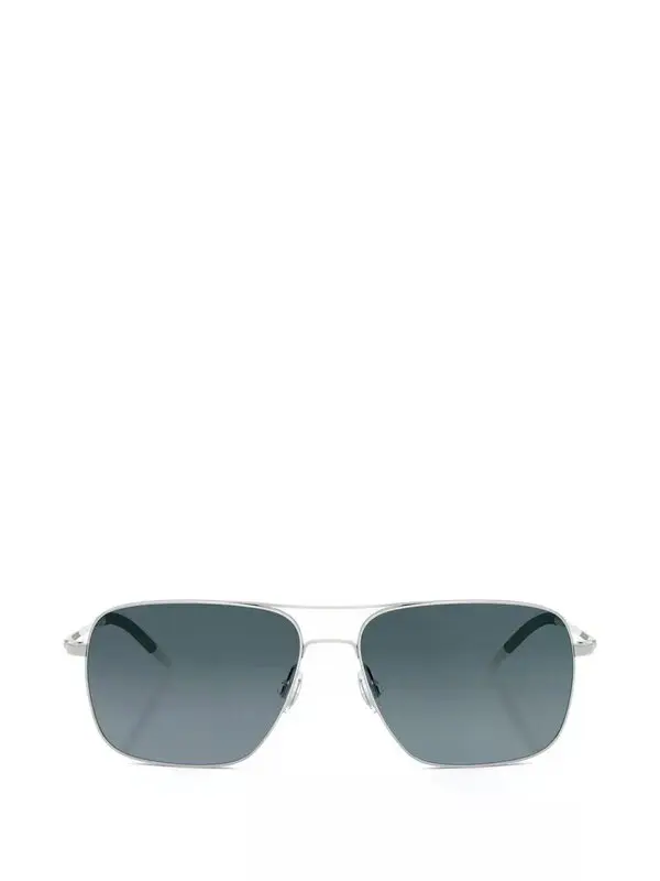Oliver Spencer Clifton Square-frame Sunglasses - Silver