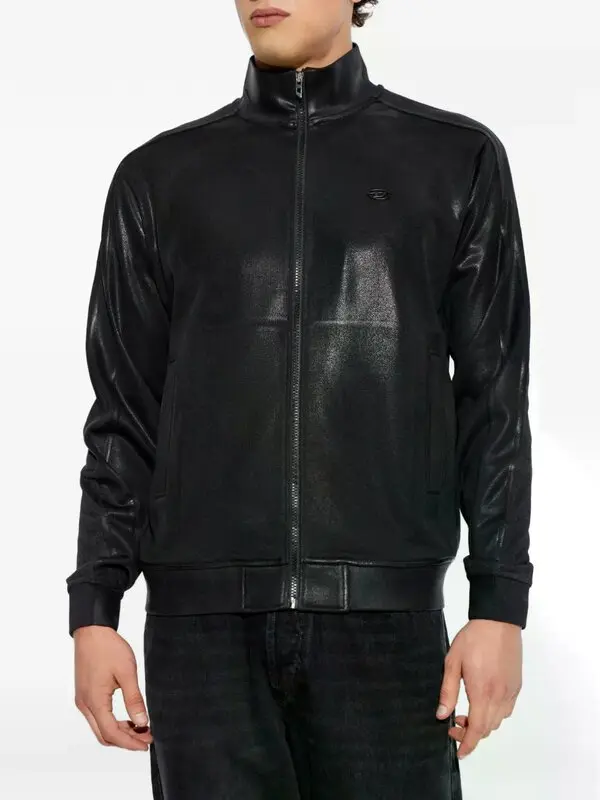 DIESEL® T-norm-aa2 Glossy Zip-up Sweater