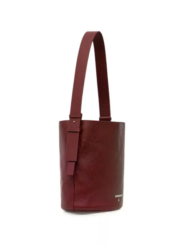 Patrizia Pepe Never Complete Logo-print Grained Bucket Bag