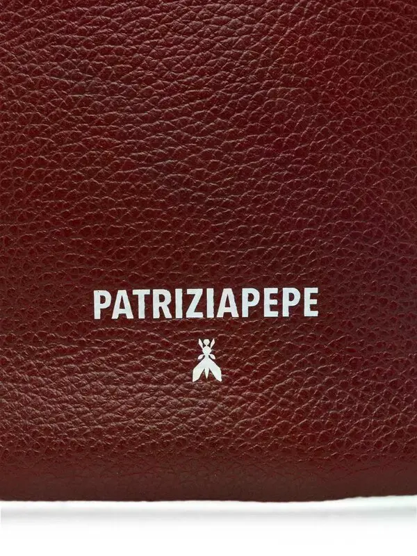 Patrizia Pepe Never Complete Logo-print Grained Bucket Bag