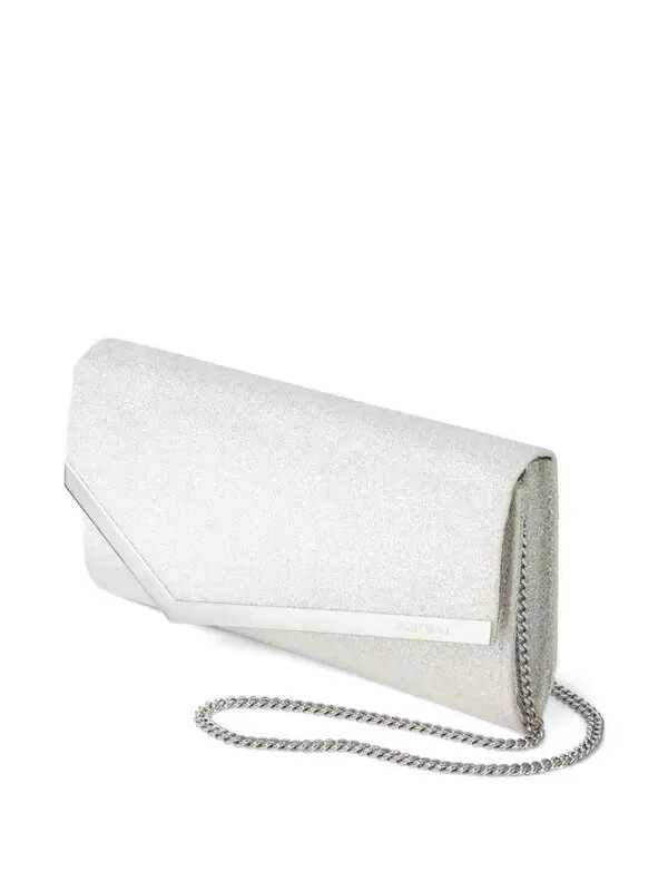 JIMMY CHOO Emmie Glitter Clutch Bag