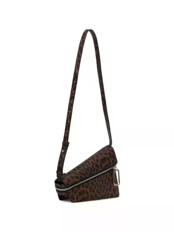 Sisley Leopard-print Asymmetric Cross Body Bag