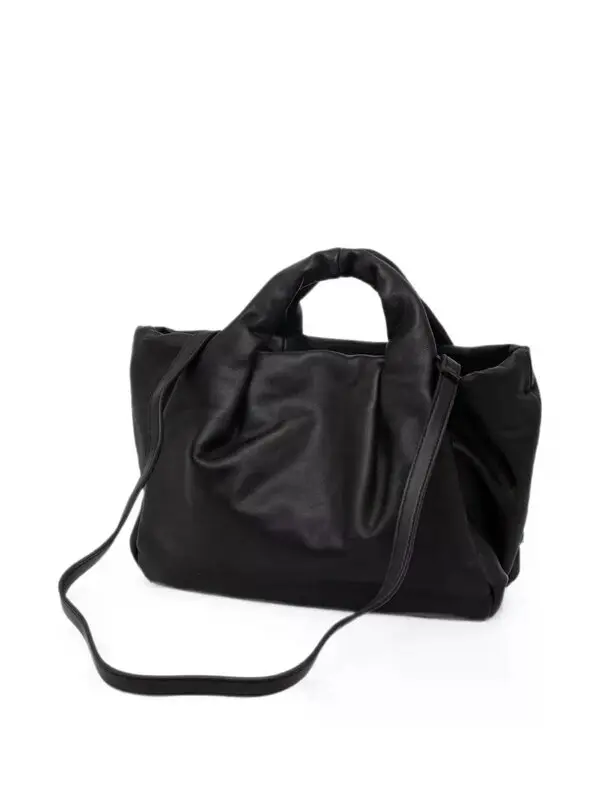 Munthe Ruched Tote Bag - Black