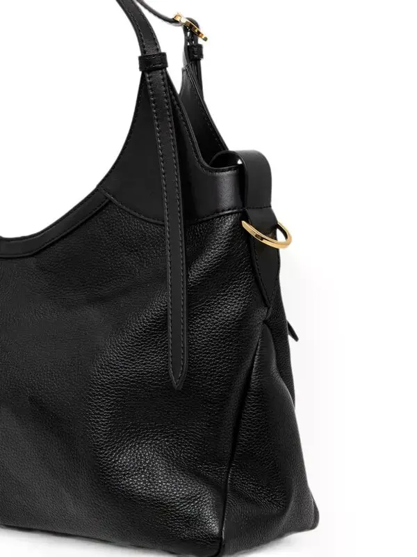 POLLINI Grained-leather Buckle-detail Tote Bag