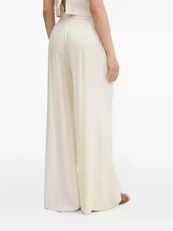 Guess Logo-patch Wide-leg Trousers