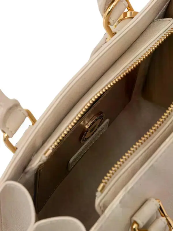 Moschino Logo Lettering Heart Charm Tote Bag