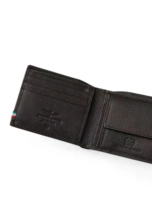 AERONAUTICA MILITARE Logo-plaque Grained Leather Wallet