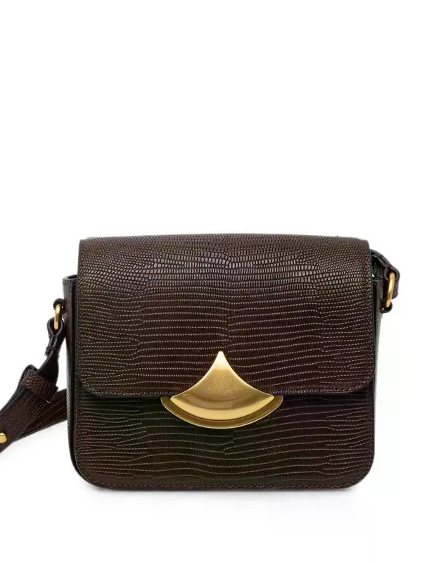 SESSUN Diviluz Lizard-effect Leather Shoulder Bag