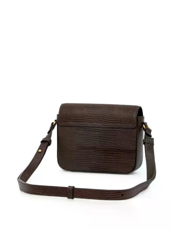 SESSUN Diviluz Lizard-effect Leather Shoulder Bag