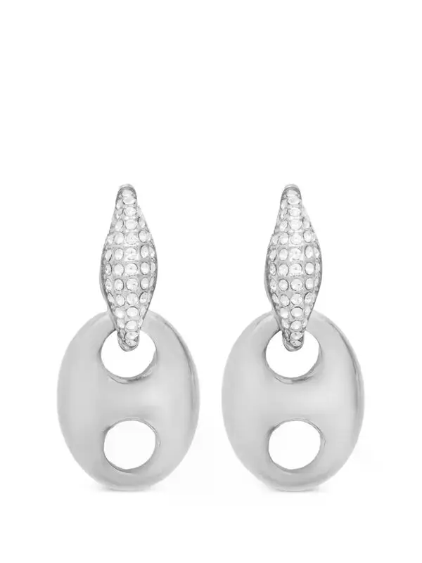 Guess Marina Crystal-embellished Drop Earrings - Silver