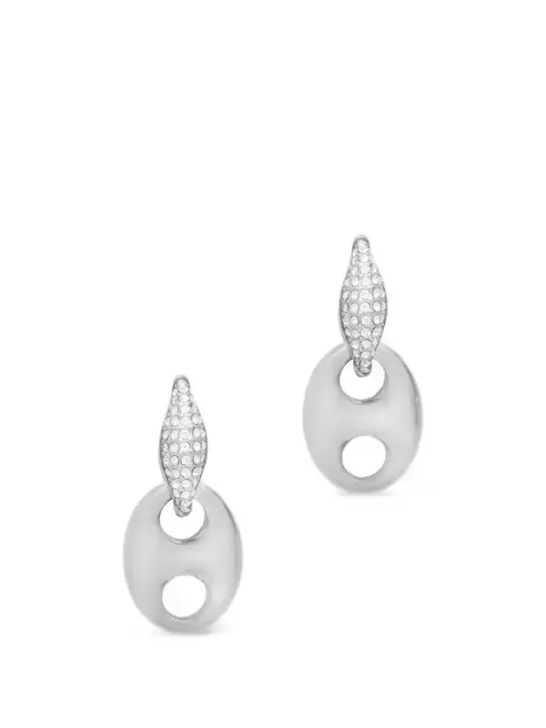 Guess Marina Crystal-embellished Drop Earrings - Silver