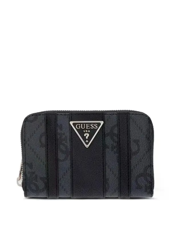 Guess Laurel Logo-print Panelled Wallet - Grey