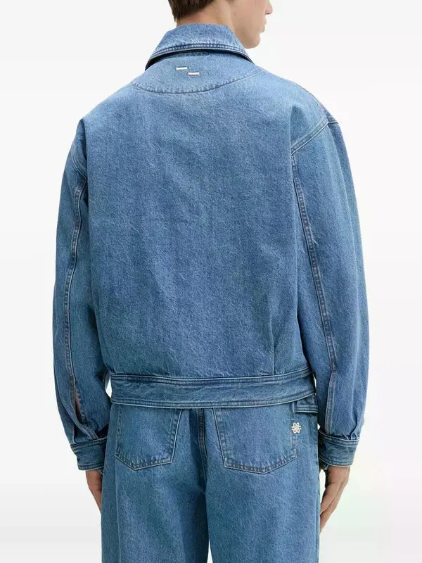 Filling Pieces Logo-plaque Flap-pocket Denim Jacket