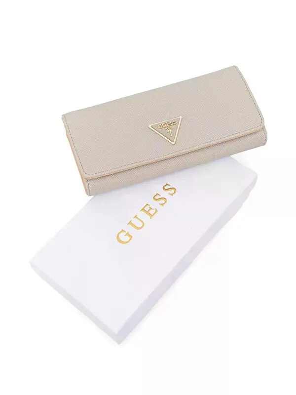 Guess Laurel Logo-plaque Saffiano-effect Wallet