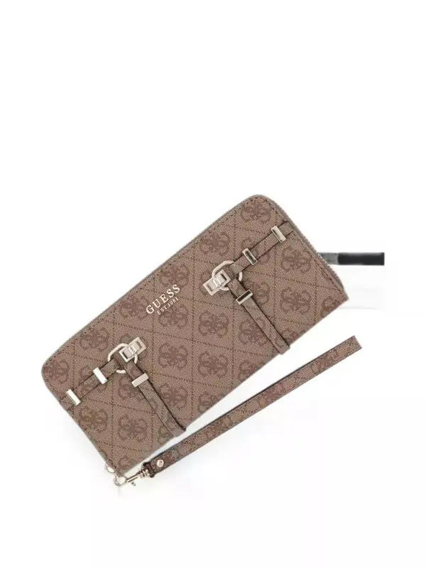 Guess Monogram-print Buckle-detail Wallet