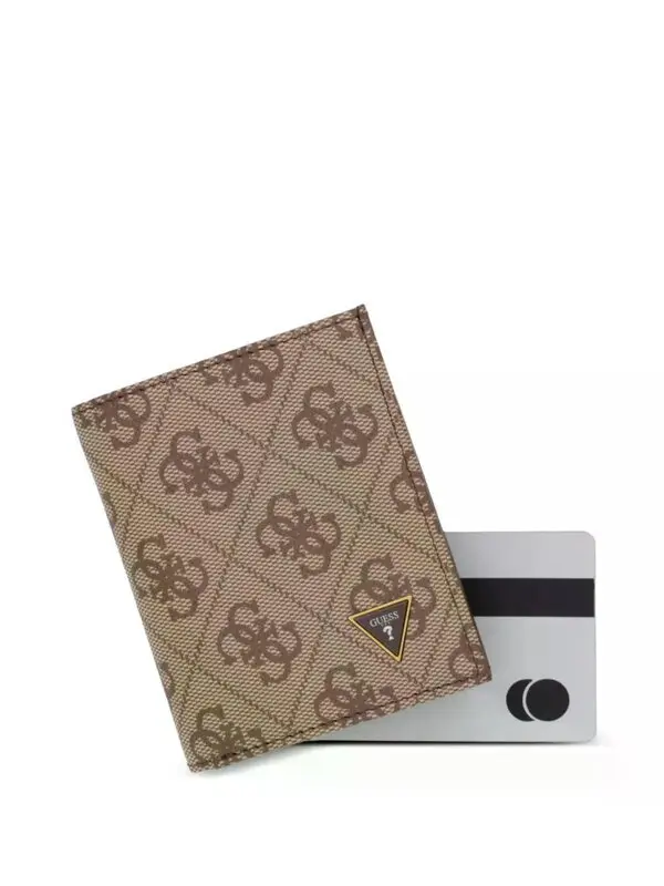 Guess Milano Monogram-print Logo-plaque Wallet