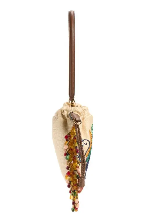 Etro X Tabby Booth Small Embroidered Beaded Kalispera Bag