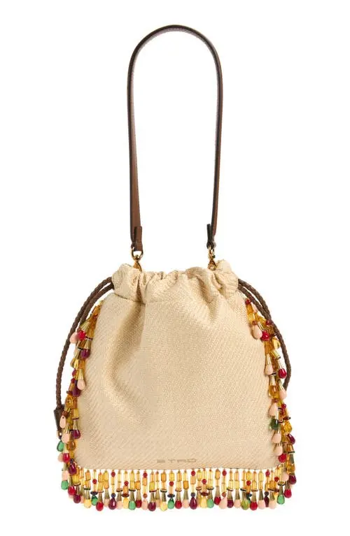 Etro X Tabby Booth Small Embroidered Beaded Bag