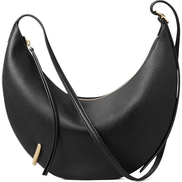 Tory Burch Pierced Leather Crossbody Bag - Black