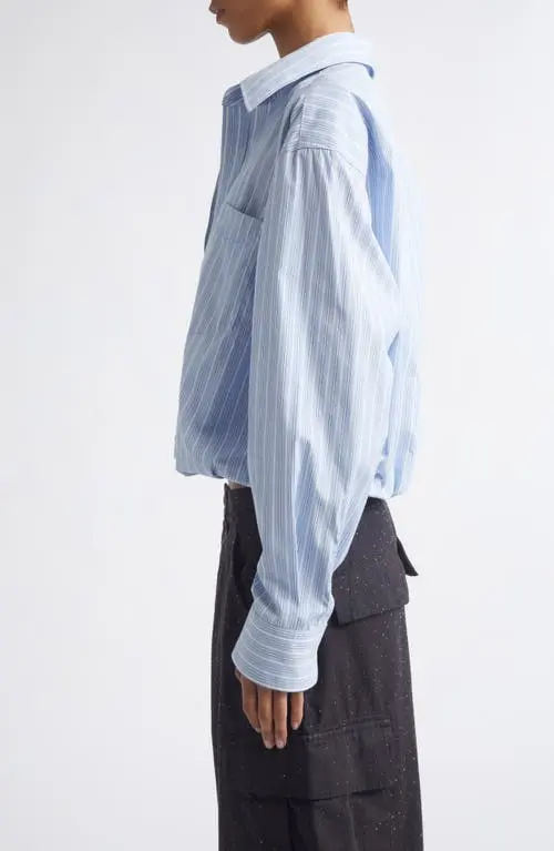 Alexander Wang Pre-styled Gathered Button-up Shirt With Tank