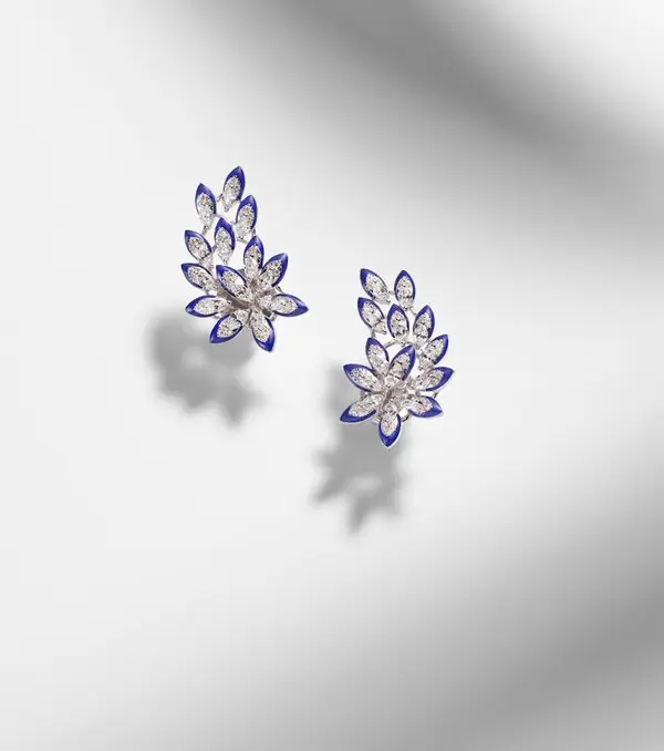 KAMYEN 18kt White Gold Diamond Earrings
