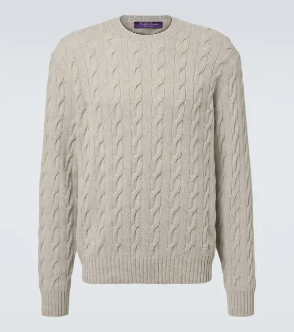 Ralph Lauren Purple Label Cable-knit Cashmere Sweater
