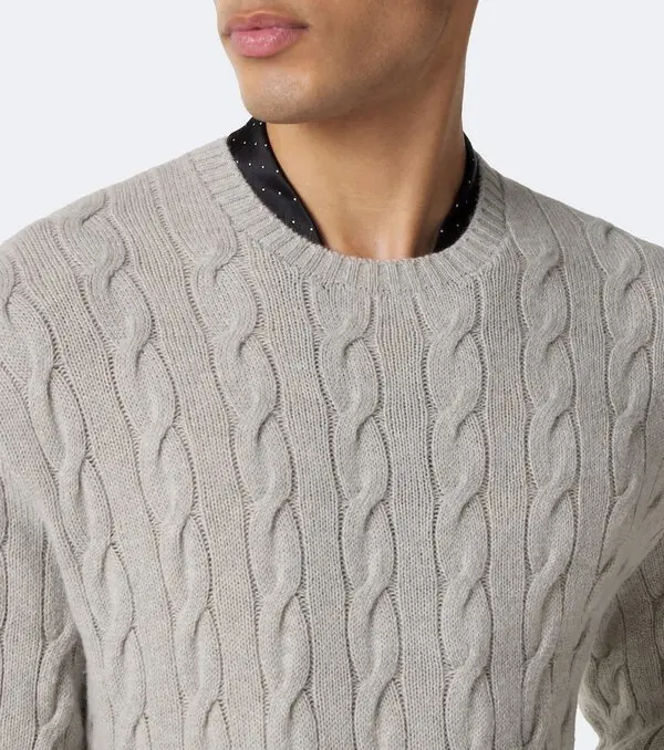 Ralph Lauren Purple Label Cable-knit Cashmere Sweater