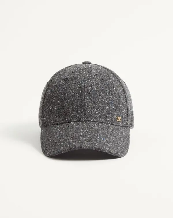Valentino Garavani Vlogo Signature Baseball Cap - Grey